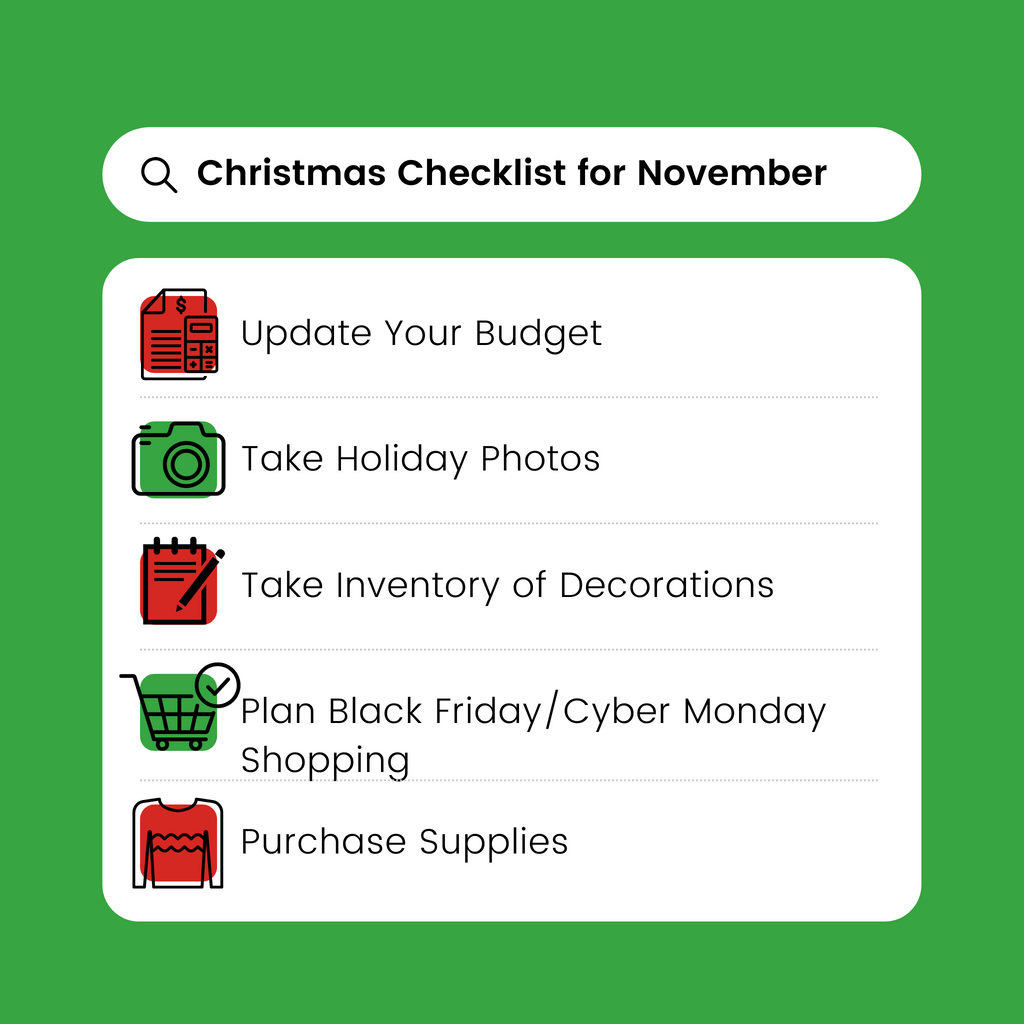 Christmas Checklist for November – UglyChristmasParty
