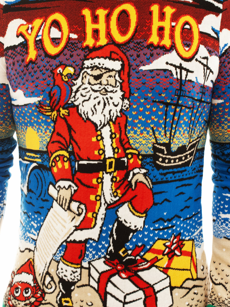 Yo Ho Ho Pirate Santa | Ugly Christmas Sweater For Men & Women | Unise ...